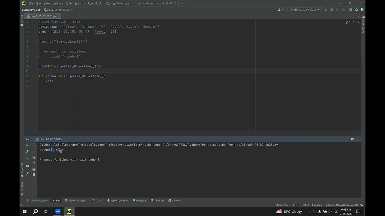 Python Class9 25 07 2023 Youtube