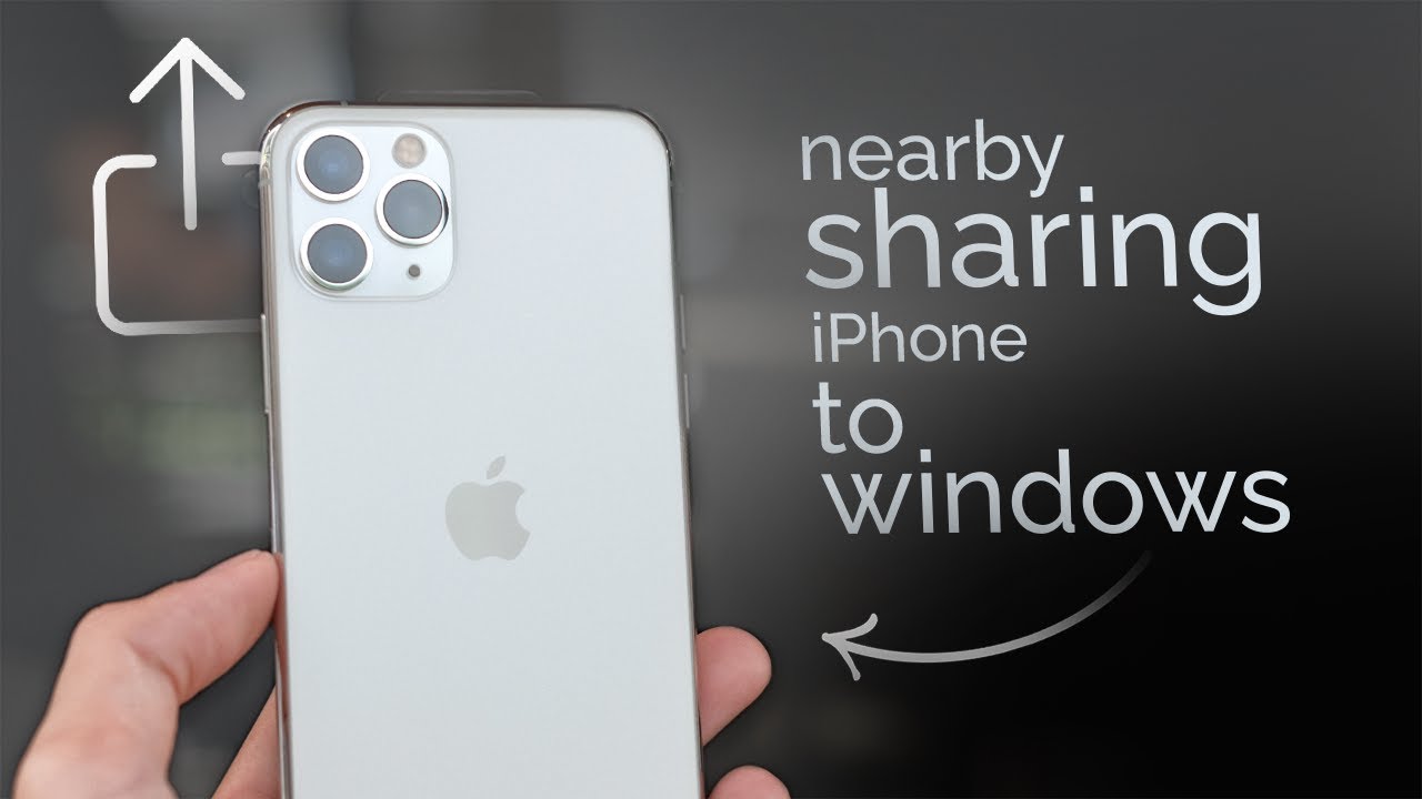 How to Use Nearby Sharing on iPhone to Windows 10 (tutorial) - YouTube