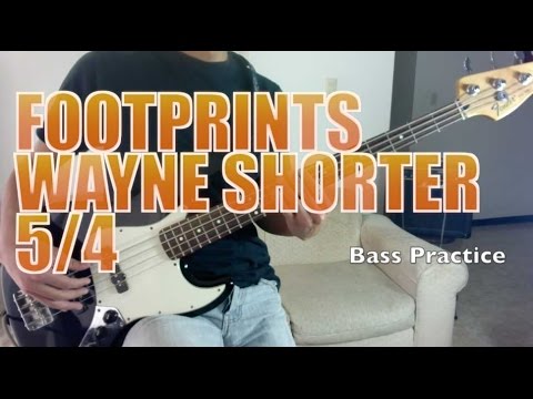 Footprints by Wayne Shorten in 5/4 - Bass Guitar ⬅ - YouTube