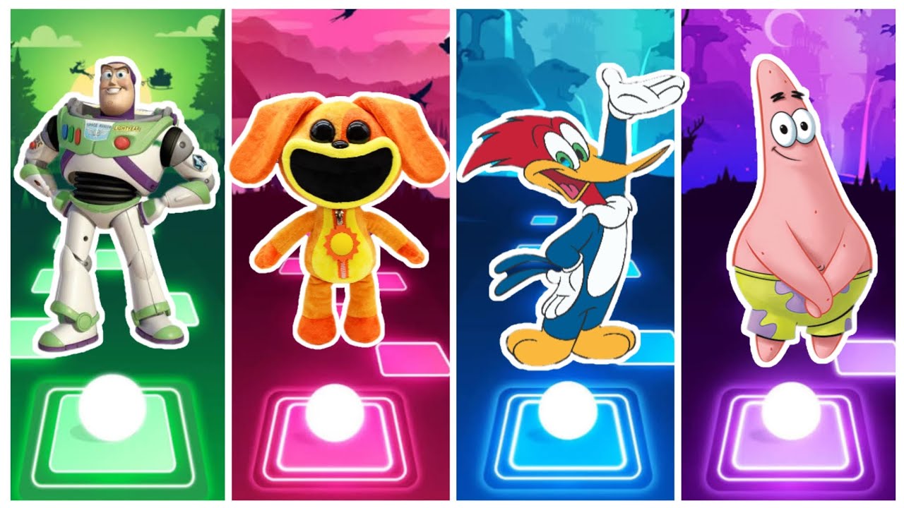 Buzz Lightyear 🆚 Smiling Critter 🆚 Woody Woodpecker 🆚 Patrick Star 💥 ...