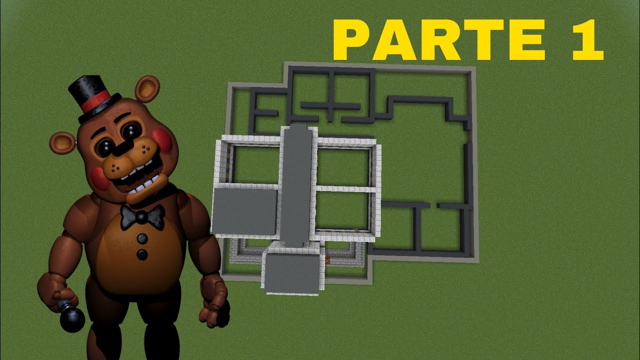 Como fazer a PIZZARIA DE FNAF 2 no Minecraft - Parte 1 - YouTube
