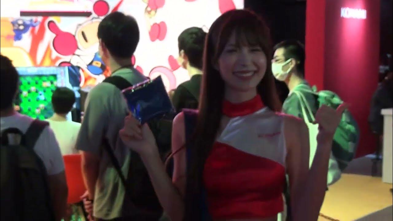 TGS2022 KONAMI ブース 松田蘭 さん⑧ 東京ゲームショウ2022 - YouTube