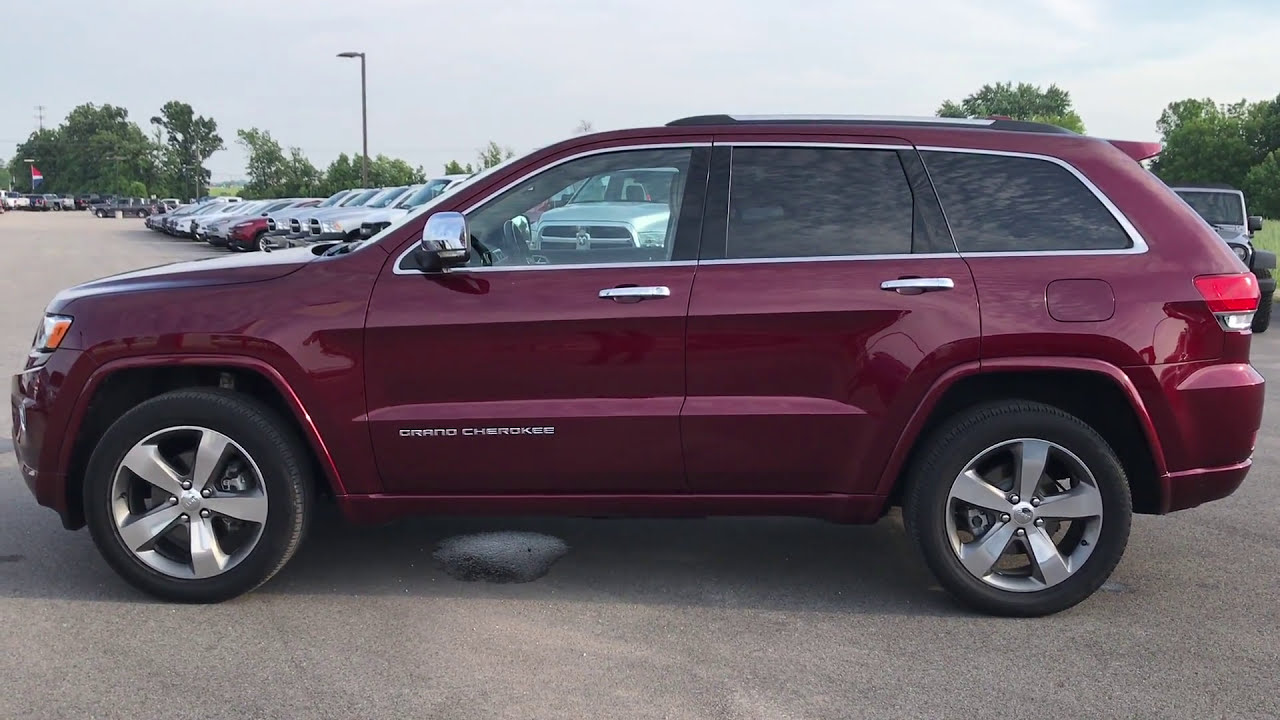 2016 JEEP GRAND CHEROKEE OVERLAND DEEP CHERRY RED WALKAROUND $36,999 ...