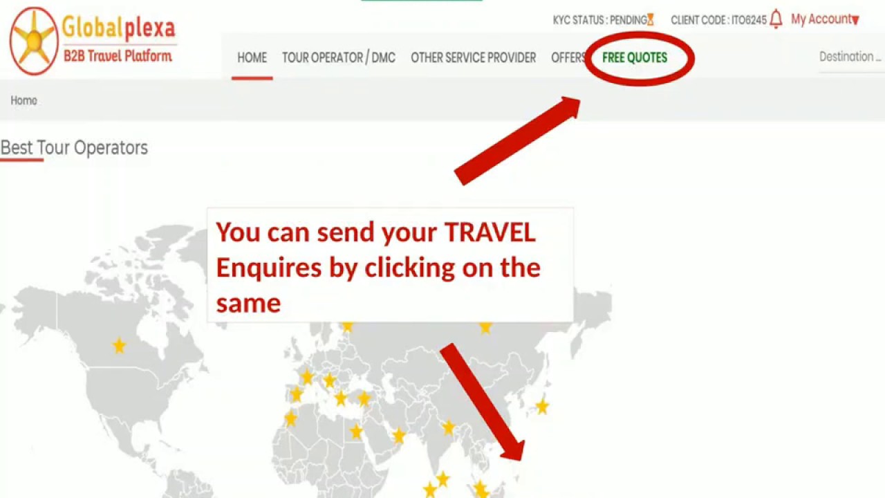 Send Travel Enquiry to get free Travel Quotes.(Step3) - YouTube