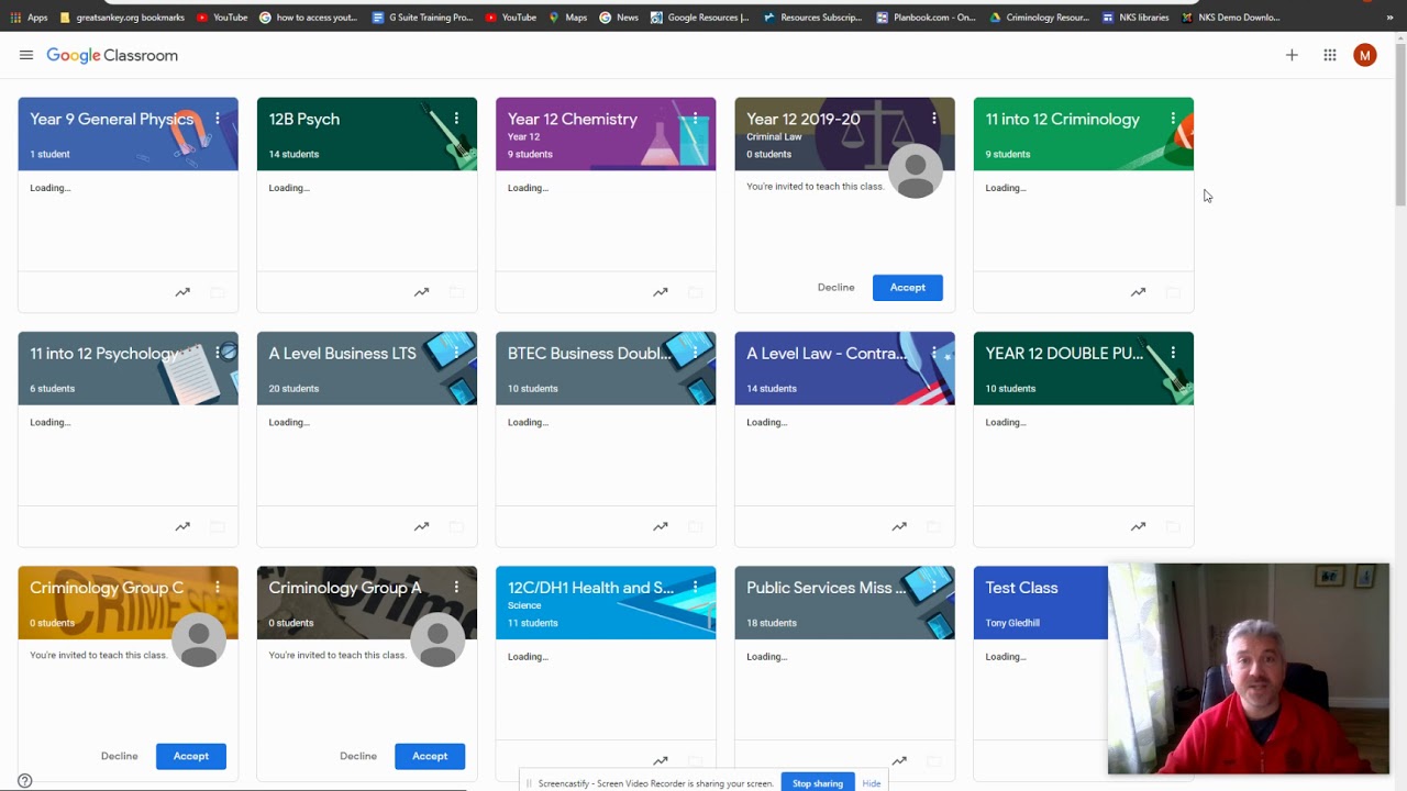 GSHS Google Classroom Training Video 1 Joining a Class - YouTube
