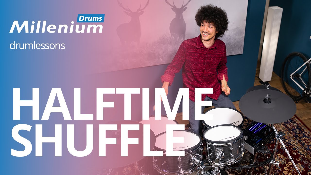 Playing a Halftime Shuffle I Drum Lesson - YouTube