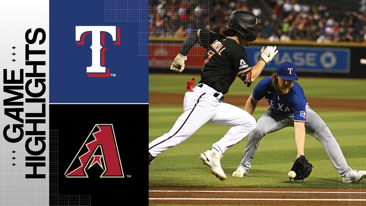 Rangers vs. D-backs Game Highlights (8/22/23) | MLB Highlights - YouTube