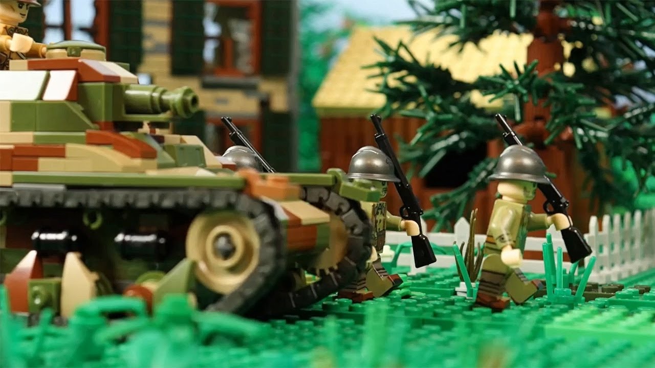 Lego WW2 Stopmotion: Battle of Hannut - YouTube