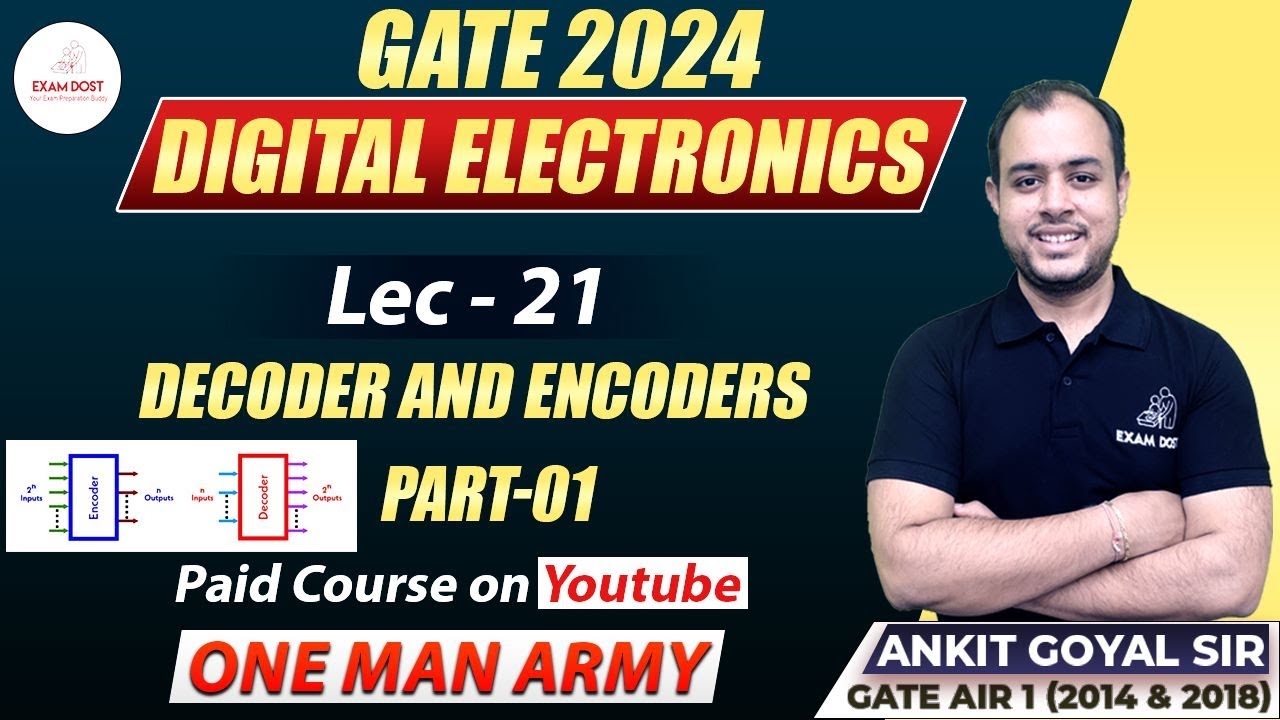 Decoder and Encoder Part-01 | Digital Electronics | Ankit Goyal | One ...