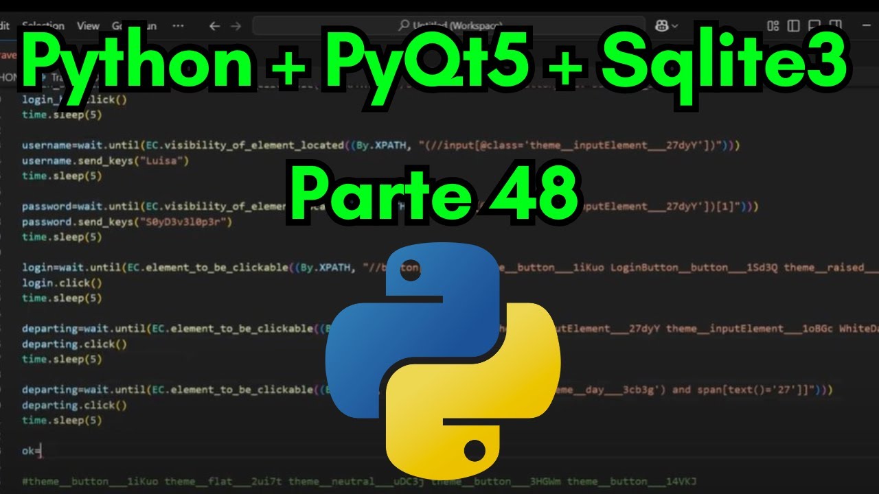 PYTHON + PYQT5 + SQLITE3 - PARTE 48 - YouTube