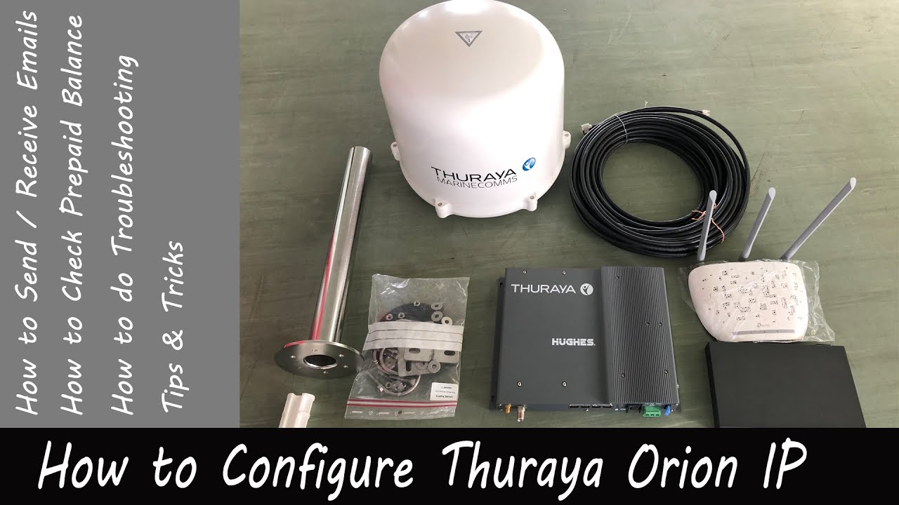 How to Configure Thuraya Orion IP | To Check Balance | To Do ...