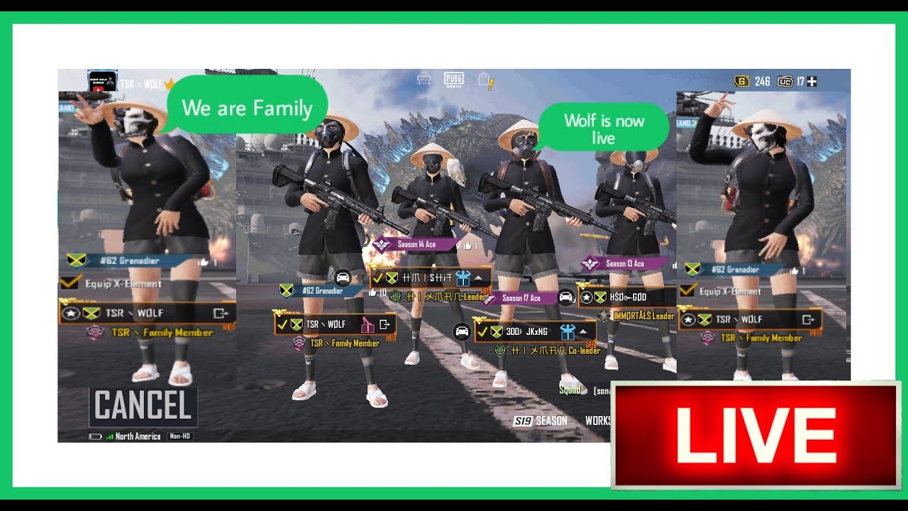 Live Pubg Gameplay Vybz With The Clan || NightWolf Gaming - YouTube