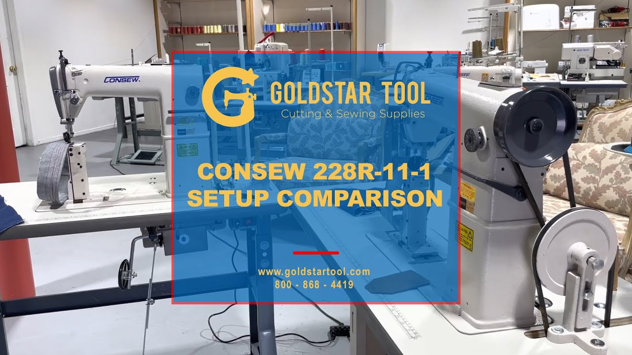 Product Showcase - Consew 228R-11-1 Sewing Machine Setup Comparison ...