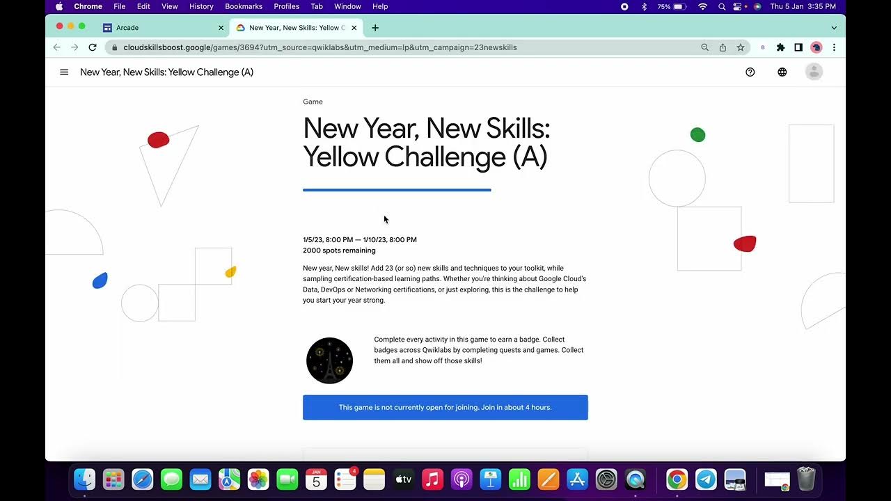 New Year, New Skills: Yellow Challenge (A) || #qwiklabs || #arcade || [With Explanation🗣️] - YouTube