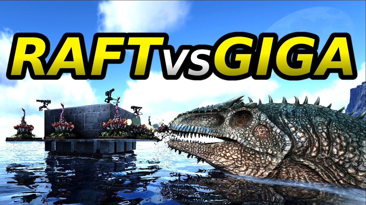 This raft OWNS a wild GIGA! | ARK Solo PVP | ARK Survival Evolved S4 ...
