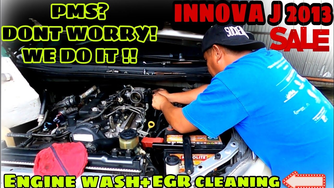 INNOVA J 2013 (NEW ARRIVAL)EGR CLEANING(KAKAYANIN BA )+ENGINE WASH ...