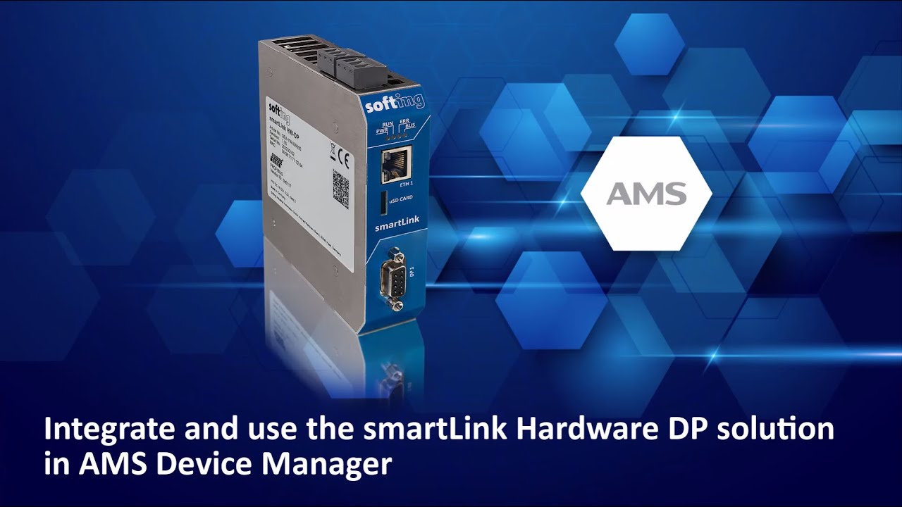Integrate and use the Softing smartLink Hardware DP solution in AMS ...