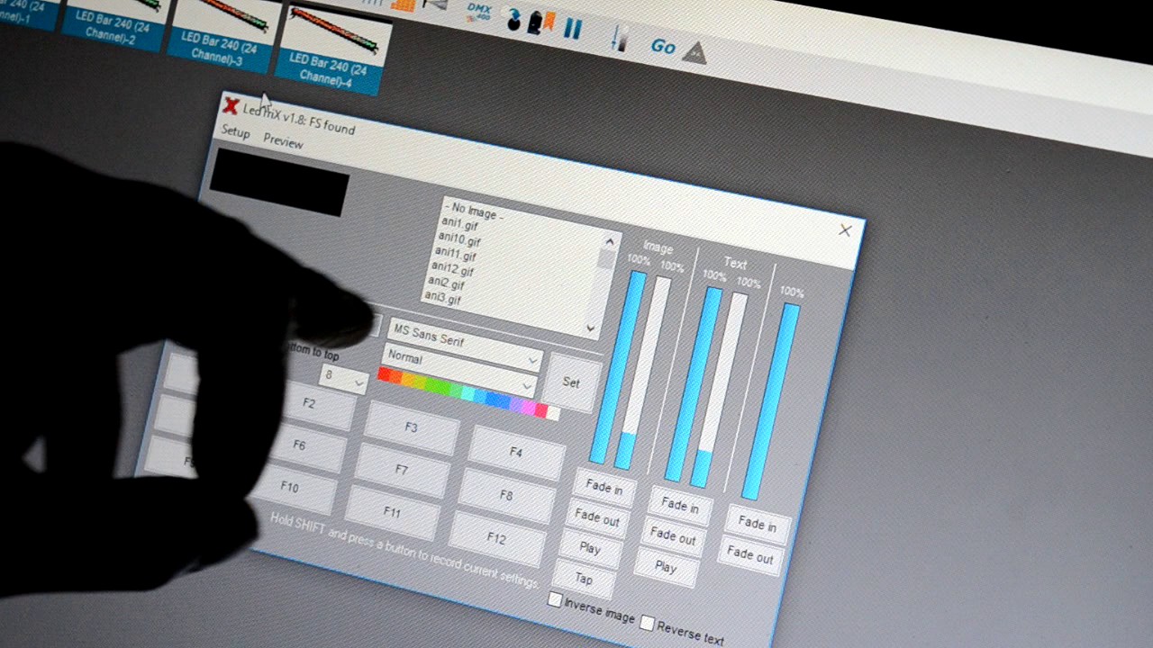 Stairville Led Bar 240 8 RGB DMX 30 ledtrix freestyler dmx castellano español - YouTube