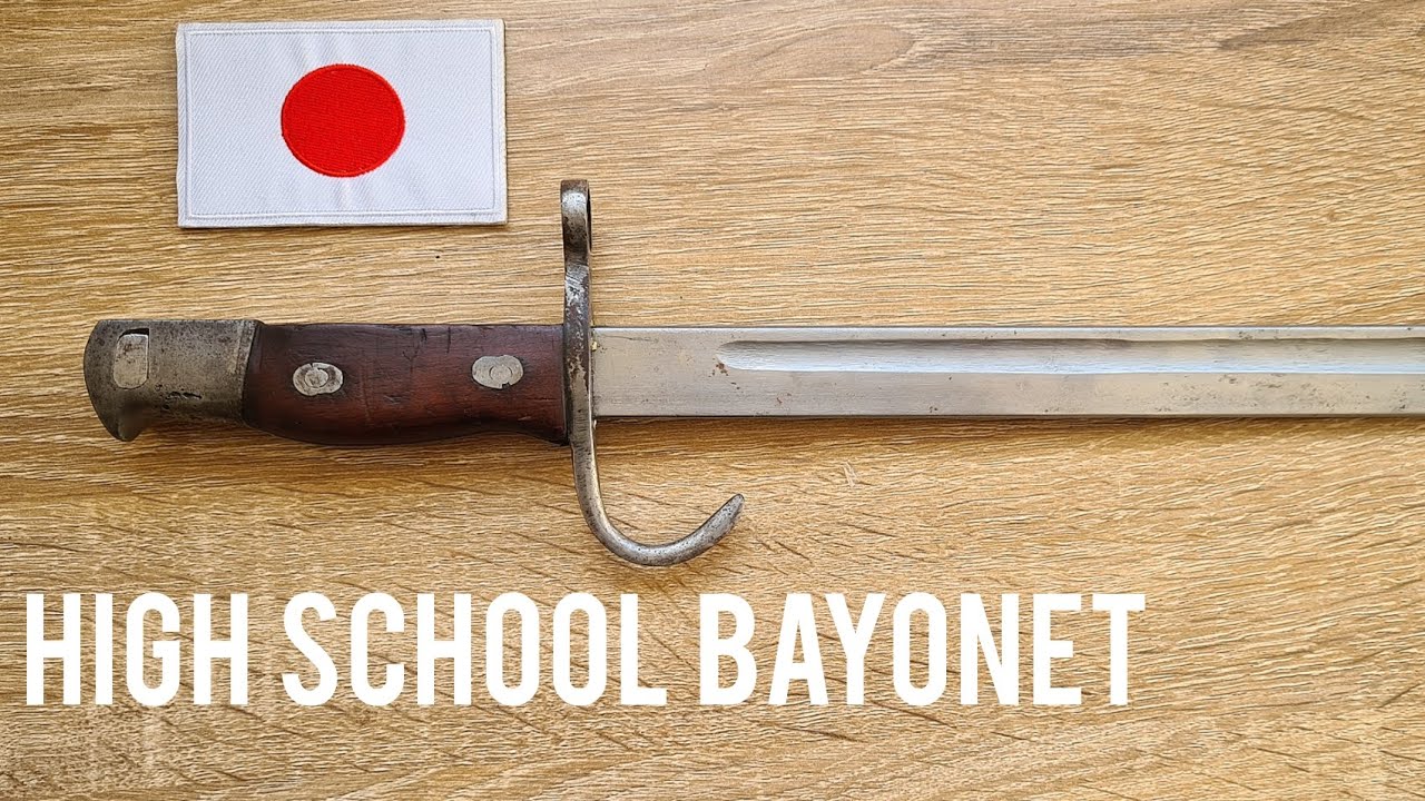 Japanese Type 30 School Trainer bayonet - YouTube