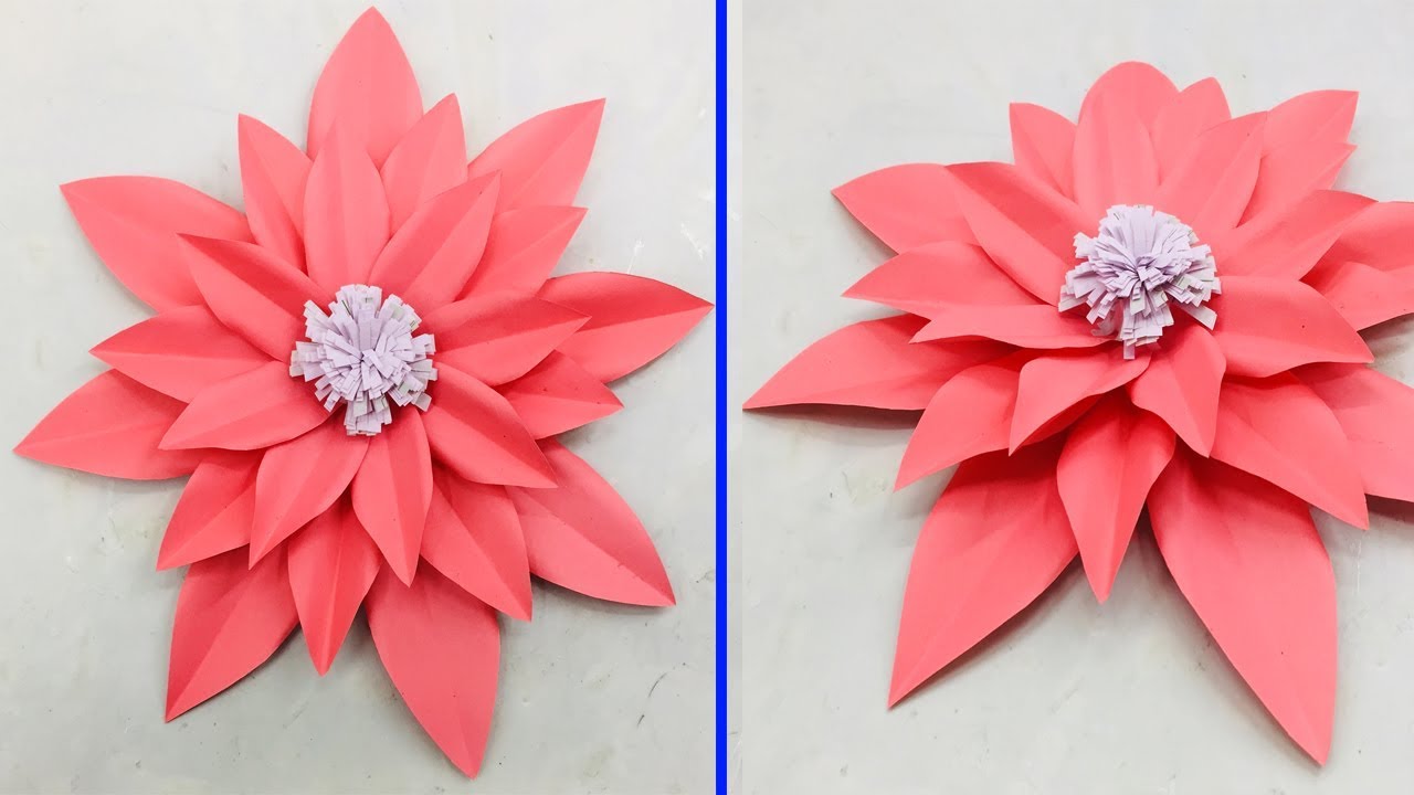 How To Make Big Paper Flower For Home Decoration Flower Making DIY how-to-make-big-paper-flower-for-home-decoration-flower-making-diy