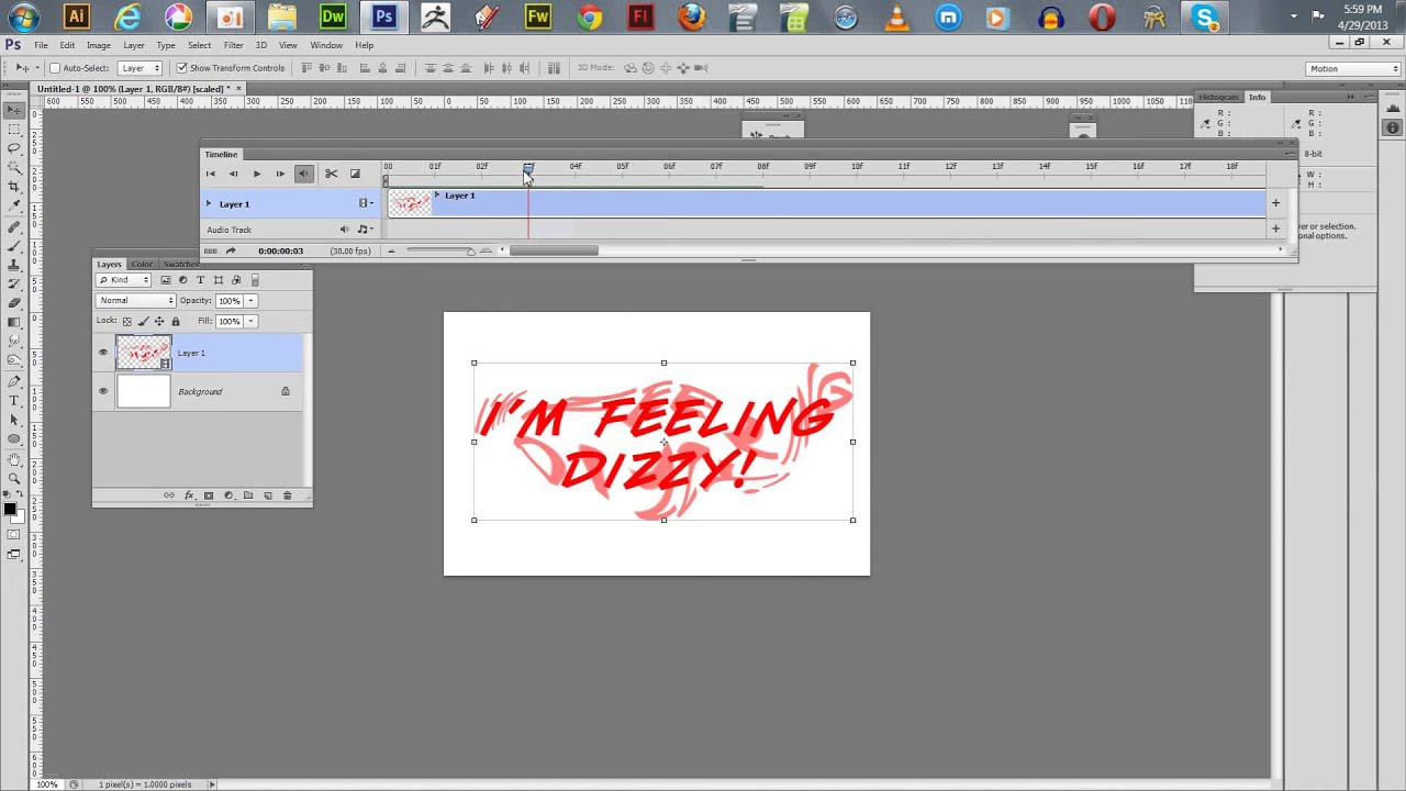 How to Make a liquified text animation with Adobe Photoshop CS6 - YouTube