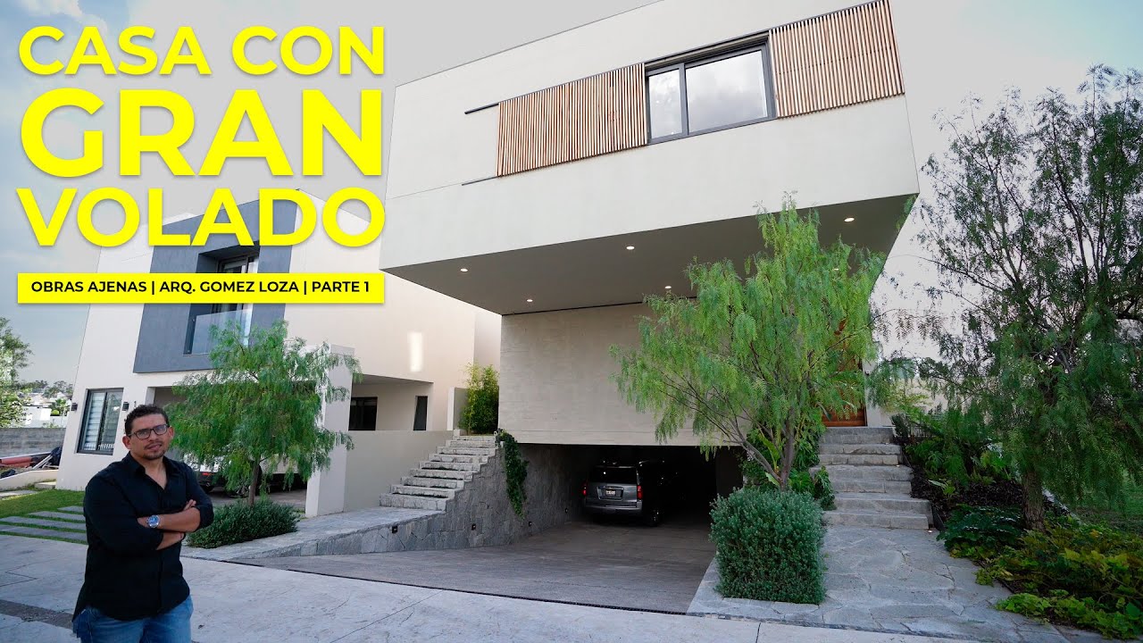 CASA CON GRAN VOLADO |12 x 23 M² | ARQ. GÓMEZ LOZA | OBRAS AJENAS - YouTube