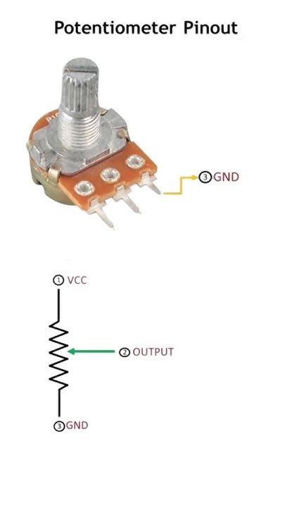 3 pin potentiometer // three pin potentiometer // potentiometer pinout #shortvideo - YouTube
