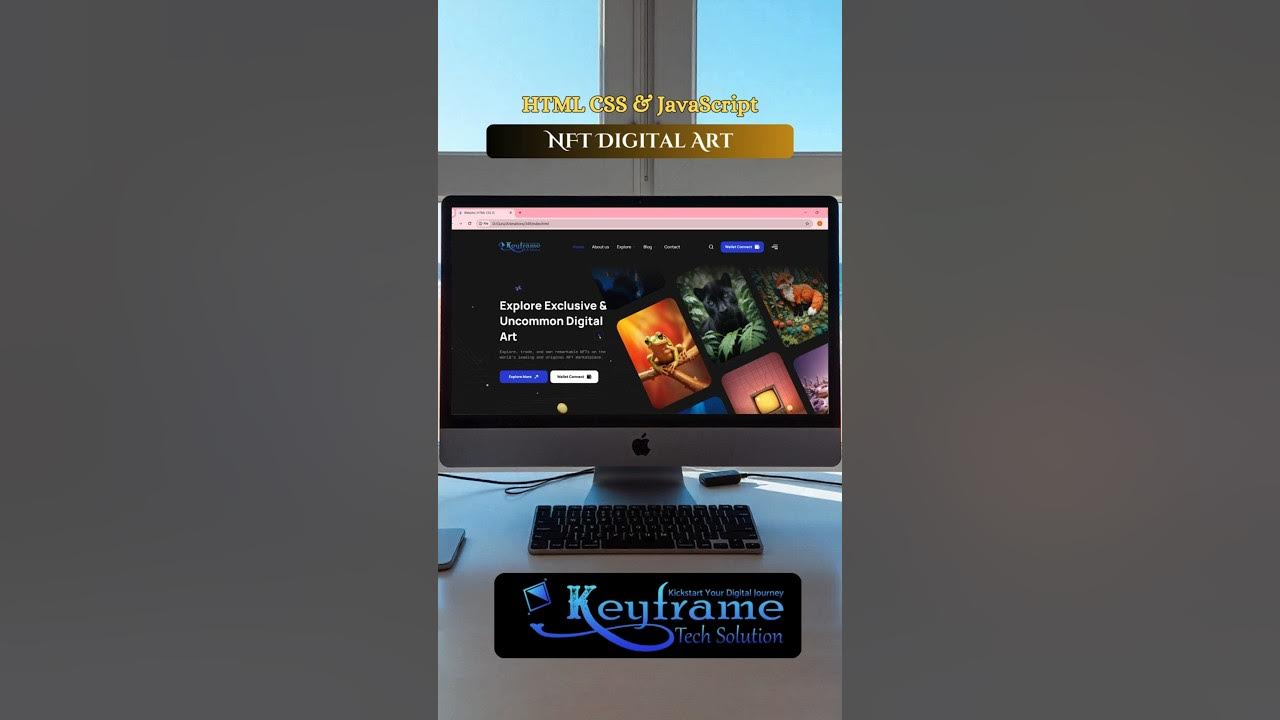 Create an NFT Digital Art Website with HTML, CSS & JavaScript - YouTube
