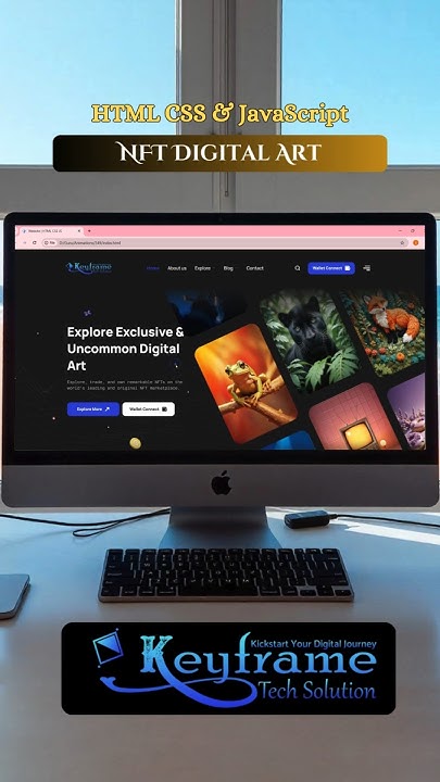 Create an NFT Digital Art Website with HTML, CSS & JavaScript - YouTube