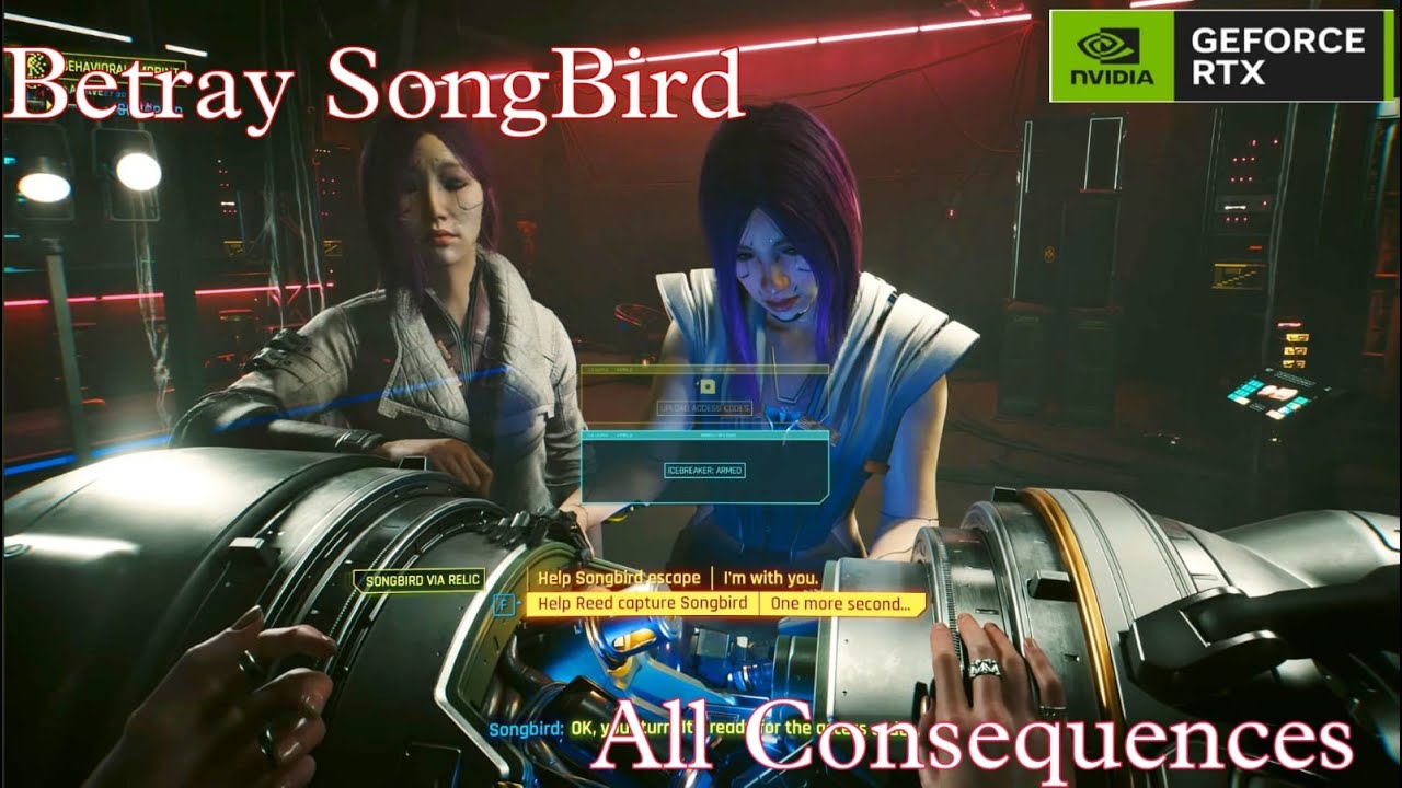 Betray songbird option Cyberpunk 2077 Phantom Liberty Story - YouTube