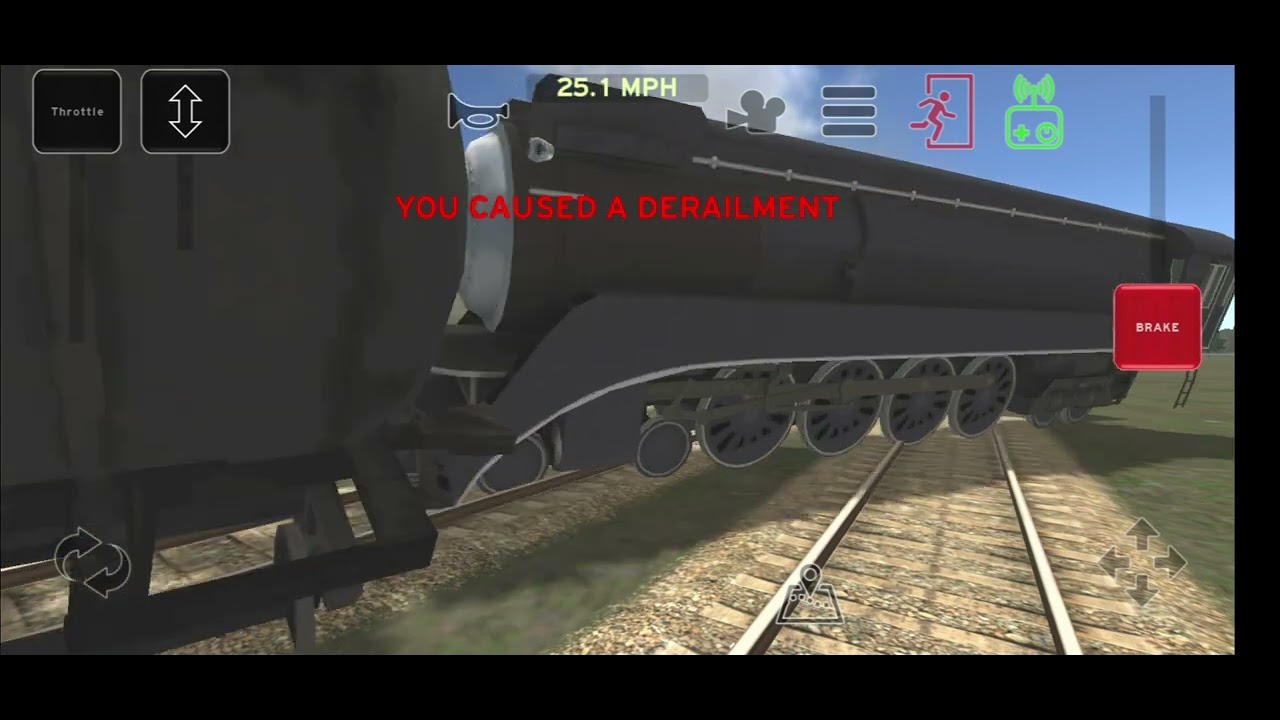 sp 4449 crash into some tar wagons - YouTube