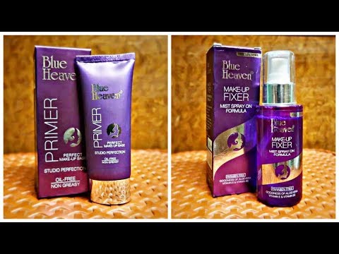 Blue Heaven Primer & Makeup Fixer Review & Wear Test||India's Cheapest ...