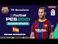 ÓSCAR MINGUEZA face+stats (FC Barcelona) How to create in PES 2021 ~ P ...
