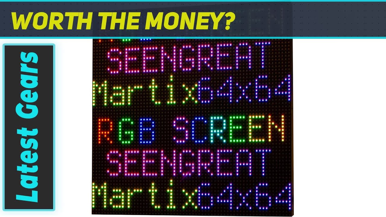Xicoolee 4096 RGB Full-Color LED Matrix Panel Display 64×64 Pixels ...