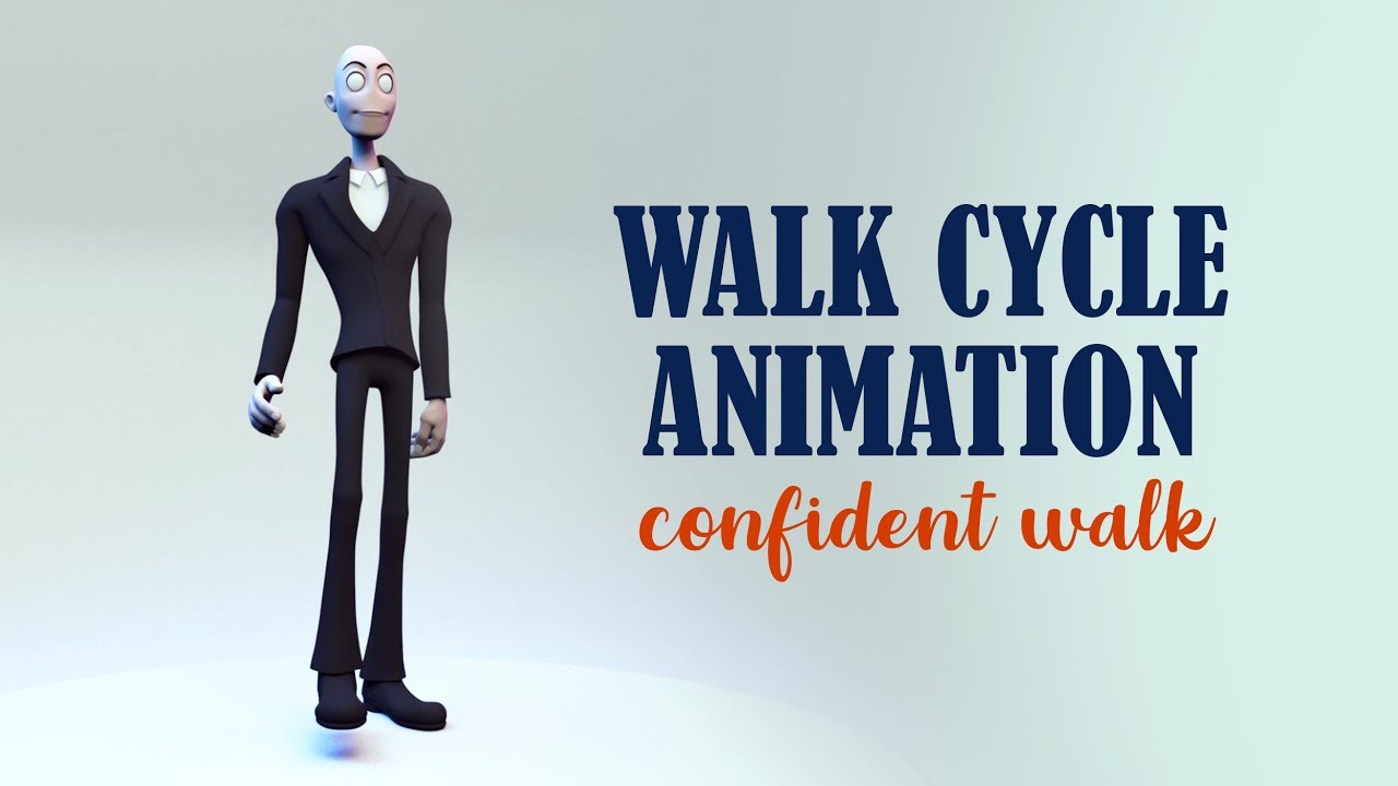 Stylish Walk Cycle 3D Animation - Confident Walk - YouTube