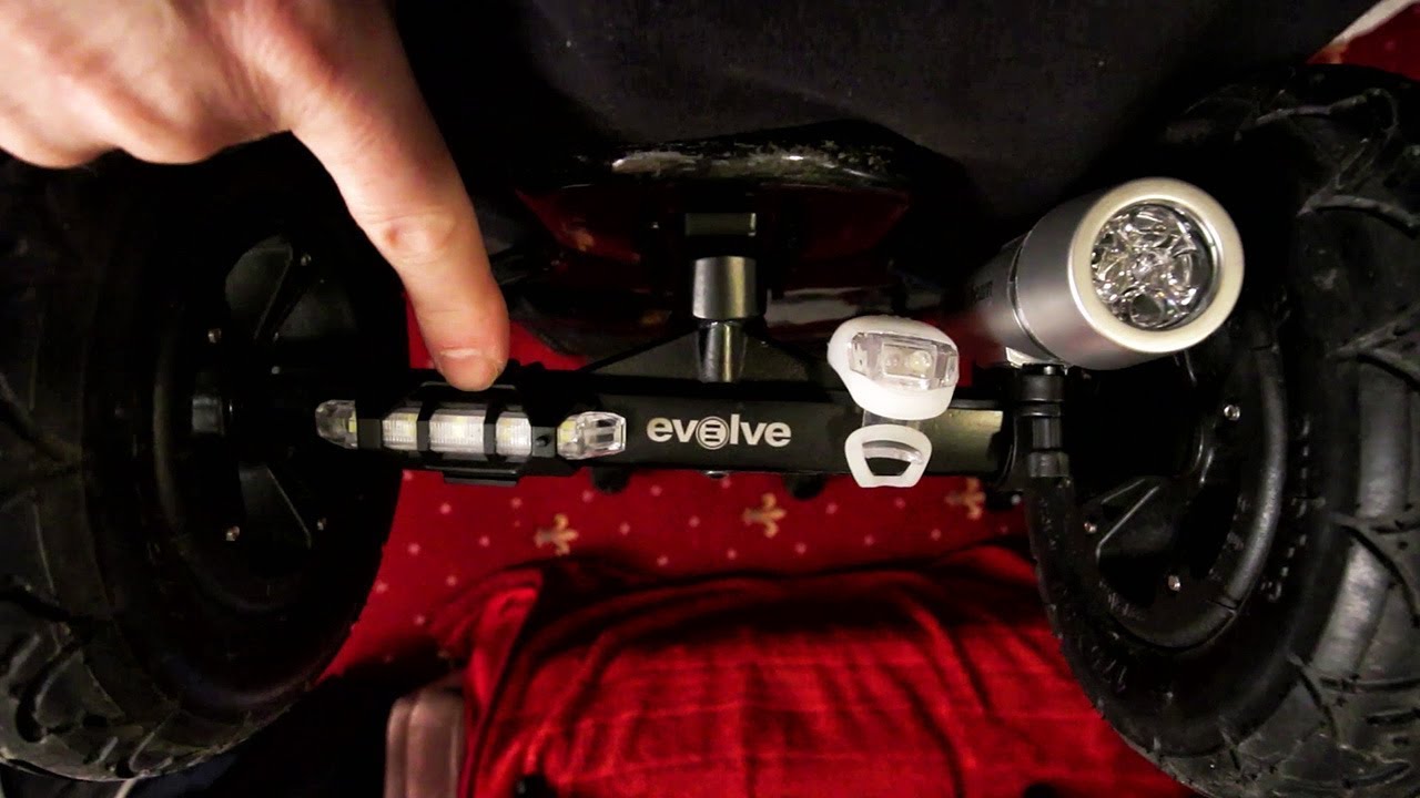 Budget Lights For Electric Skateboards - YouTube