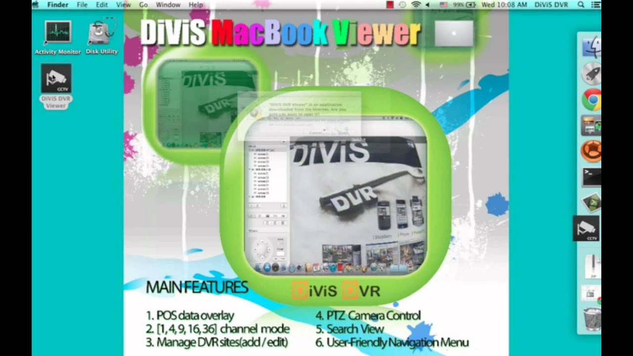 DiViS DVR - How to configure DiViS DVR Viewer MacBook application - YouTube