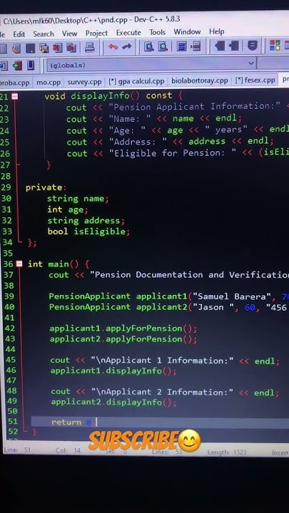 Pension Docs Ide Dev C Cppprogramming Youtube