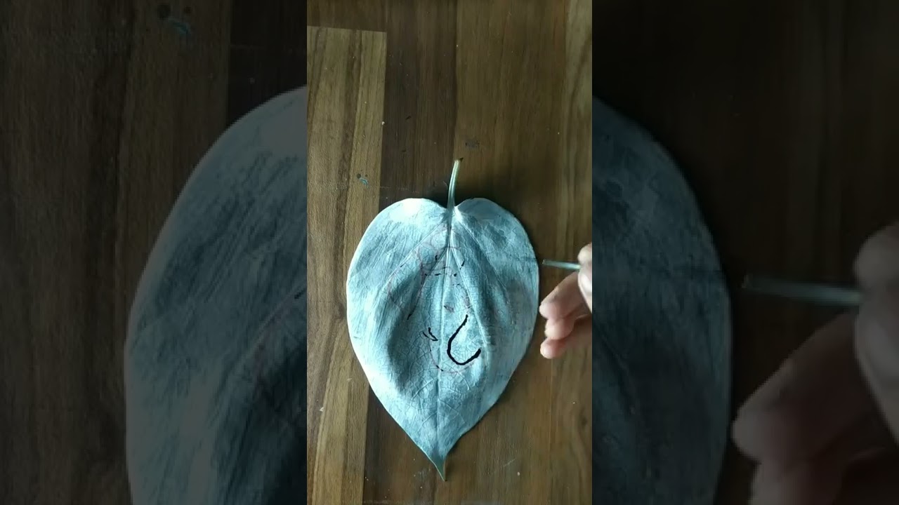 ganesh ji drawing on pan leaf #shorts #ganesh #ytshorts - YouTube