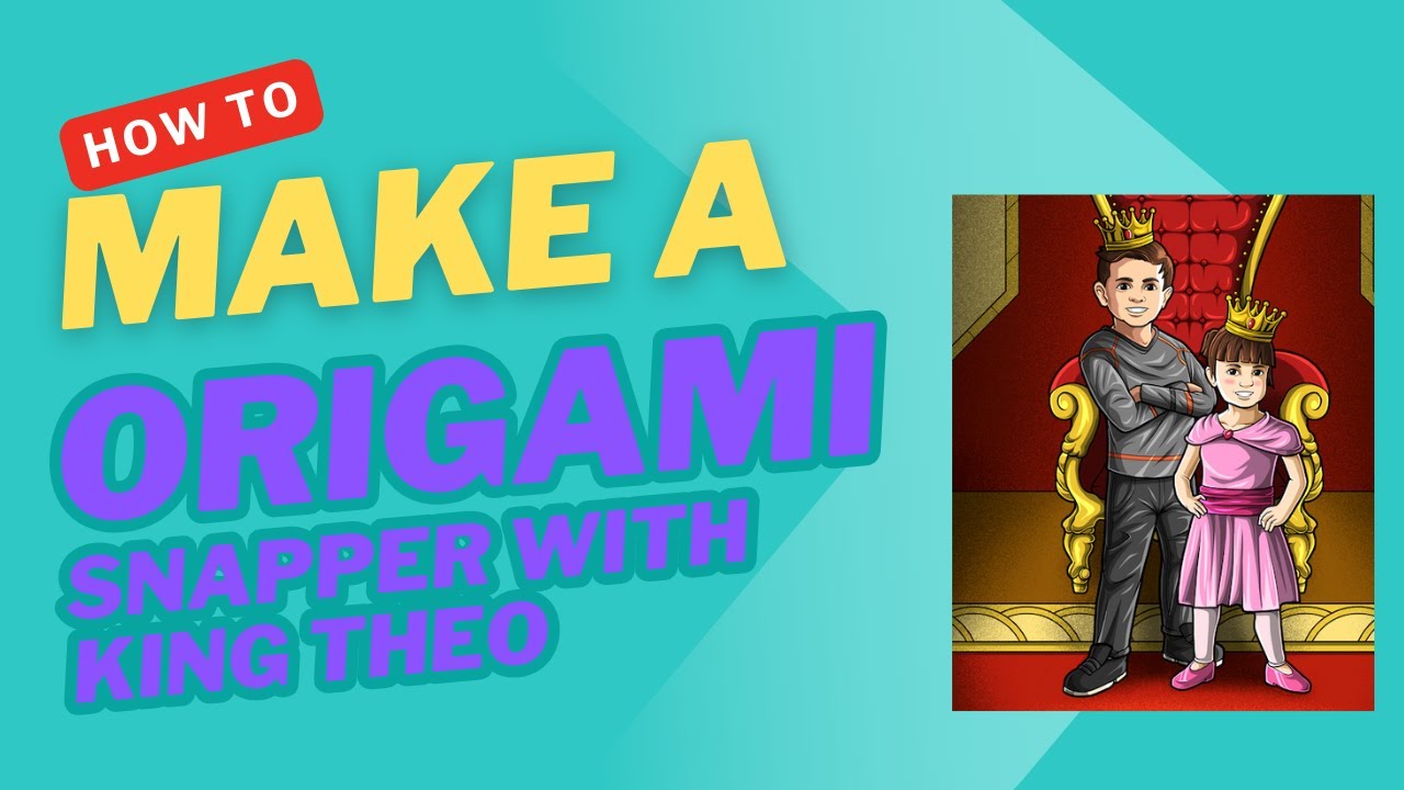 HOW TO MAKE A ORIGAMI SNAPPER WITH KING THEO - YouTube