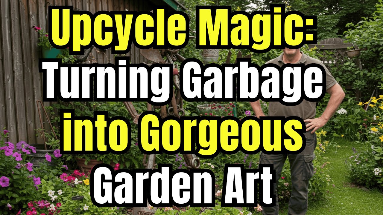 Upcycle Magic: Turning Garbage into Gorgeous Garden Art - YouTube