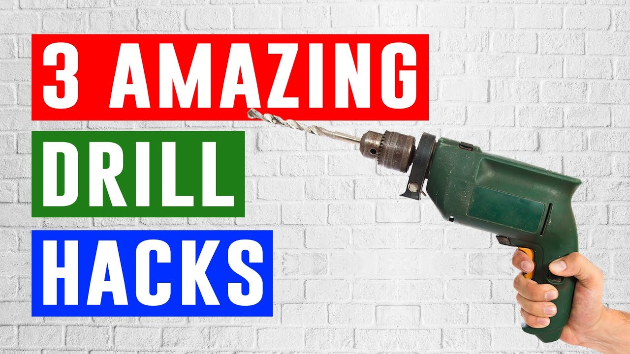 3 AMAZING DRILL HACKS | CRAFT - YouTube