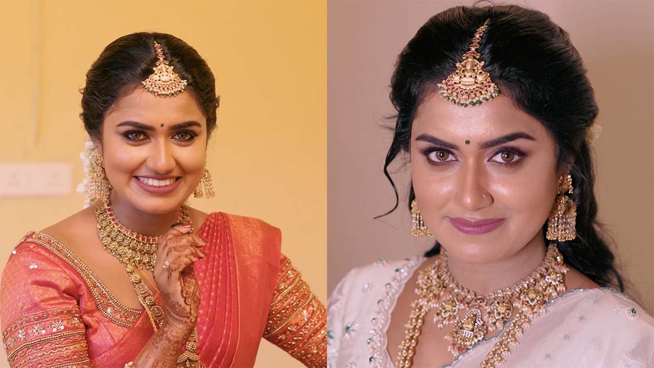 Haritha G Nair Celebrity Wedding makeover | Malayalam Serial actress ...