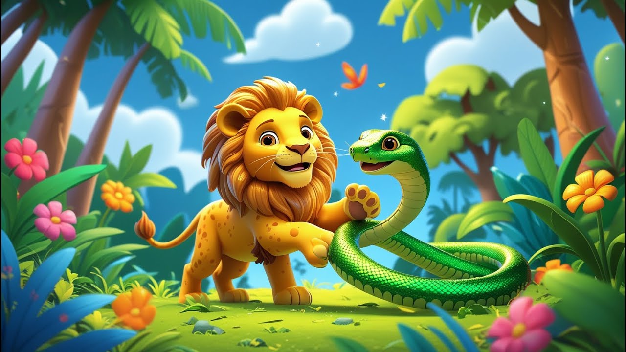 🦁🐍 Leo the Lion and His Silly Snake Friend! 🌟 ️ - YouTube