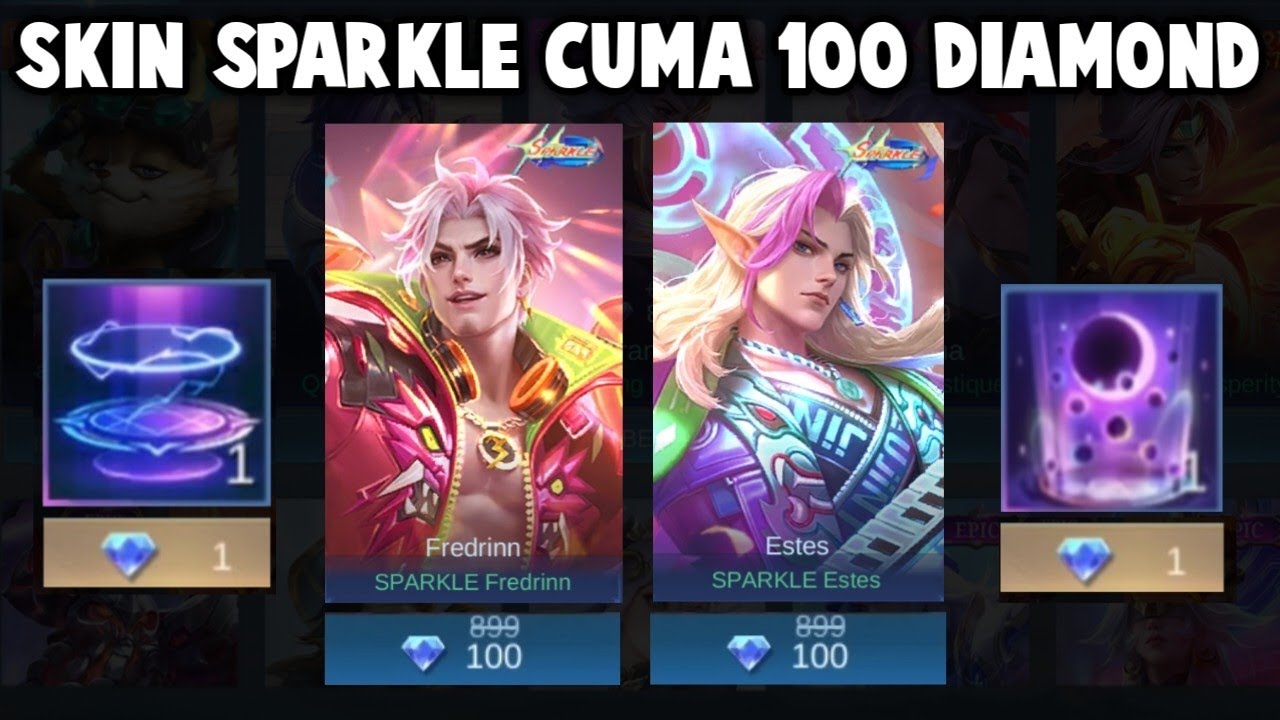 PENJELASAN CARA BELI SKIN SPARKLE FREDRINN & ESTES CUMA 100 DIAMOND ...