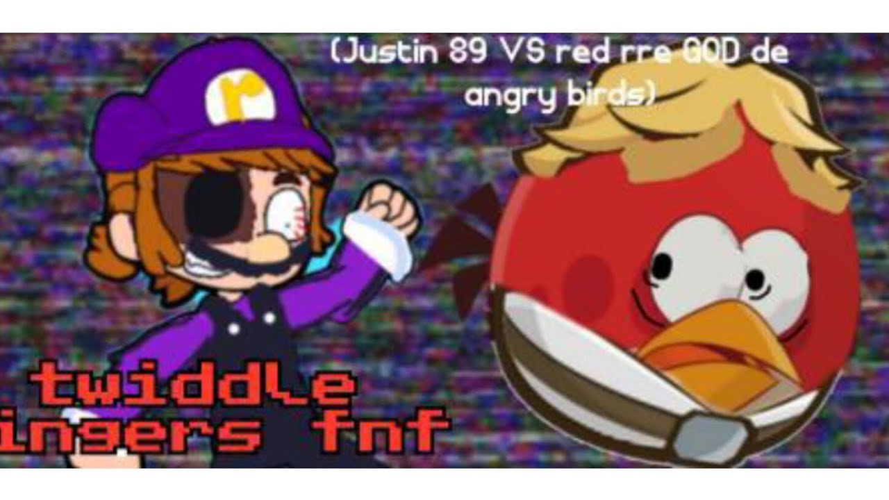 twiddle fingers fnf Justin89 vs red de angry birds 777 - YouTube