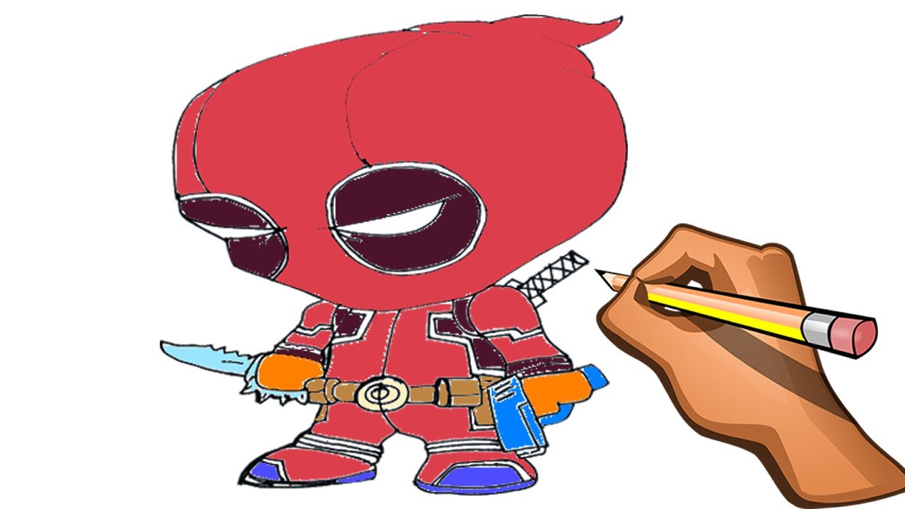 DEADPOOL aprende a dibujar facil - YouTube