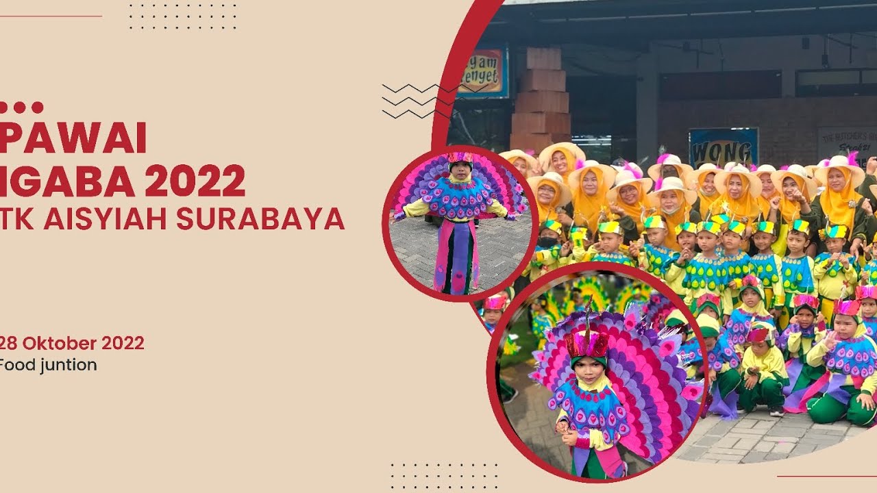 pawai IGABA 2022 TK AISYIAH SURABAYA #pawai #aisyiyah#merak - YouTube