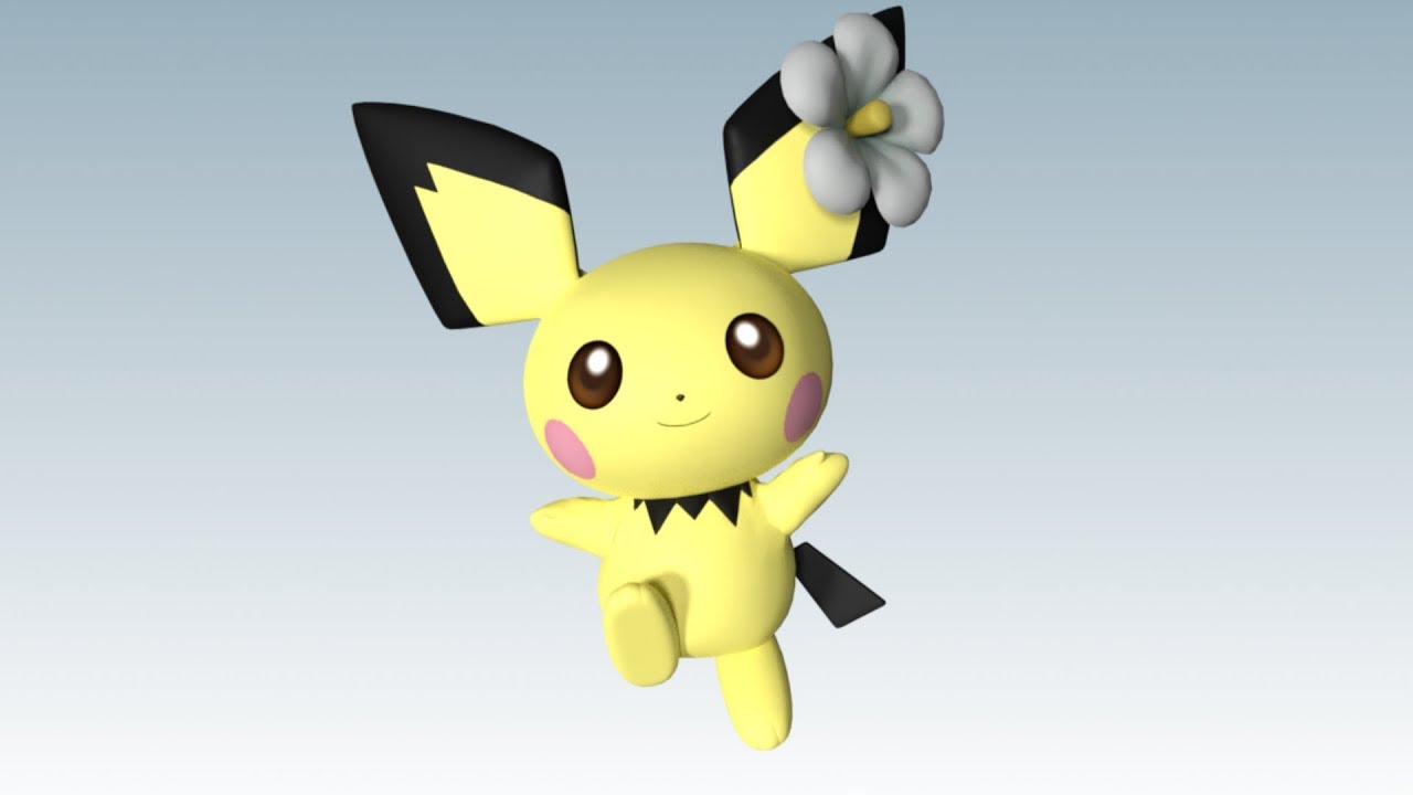 Pokemon Pichu Render| Speed Render - YouTube
