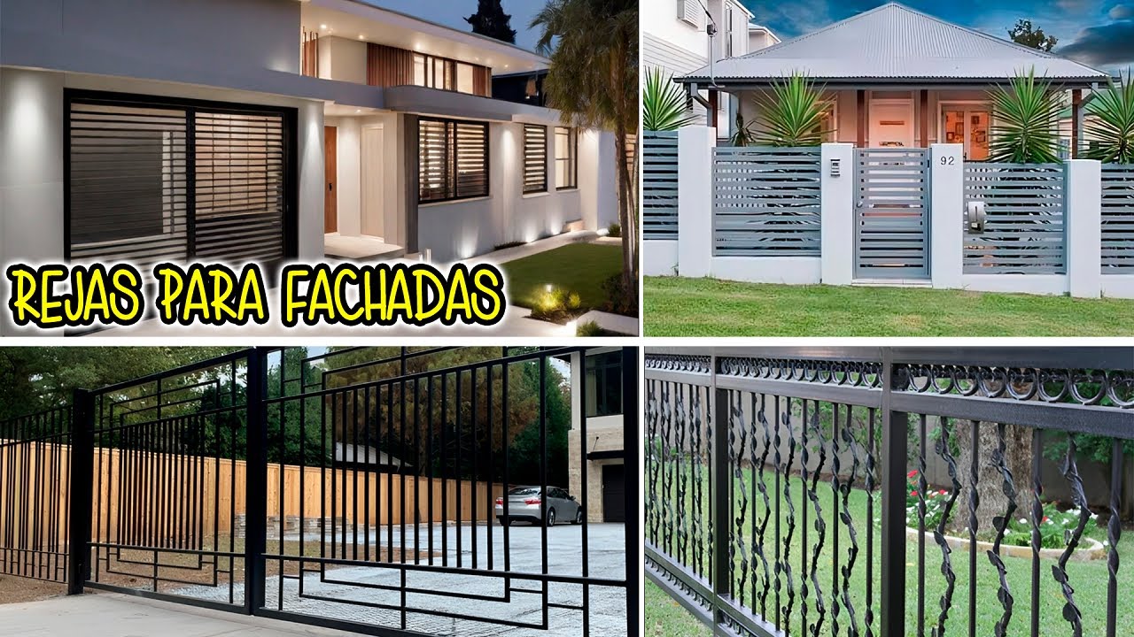 +80 Ideas de REJAS para FACHADAS DE CASAS | Rejas para frentes, puertas ...